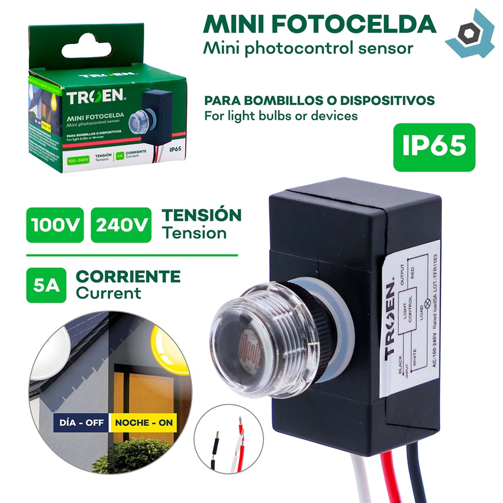 MINI FOTOCELDA 5A 110V/240V TROEN | Litani Import Export